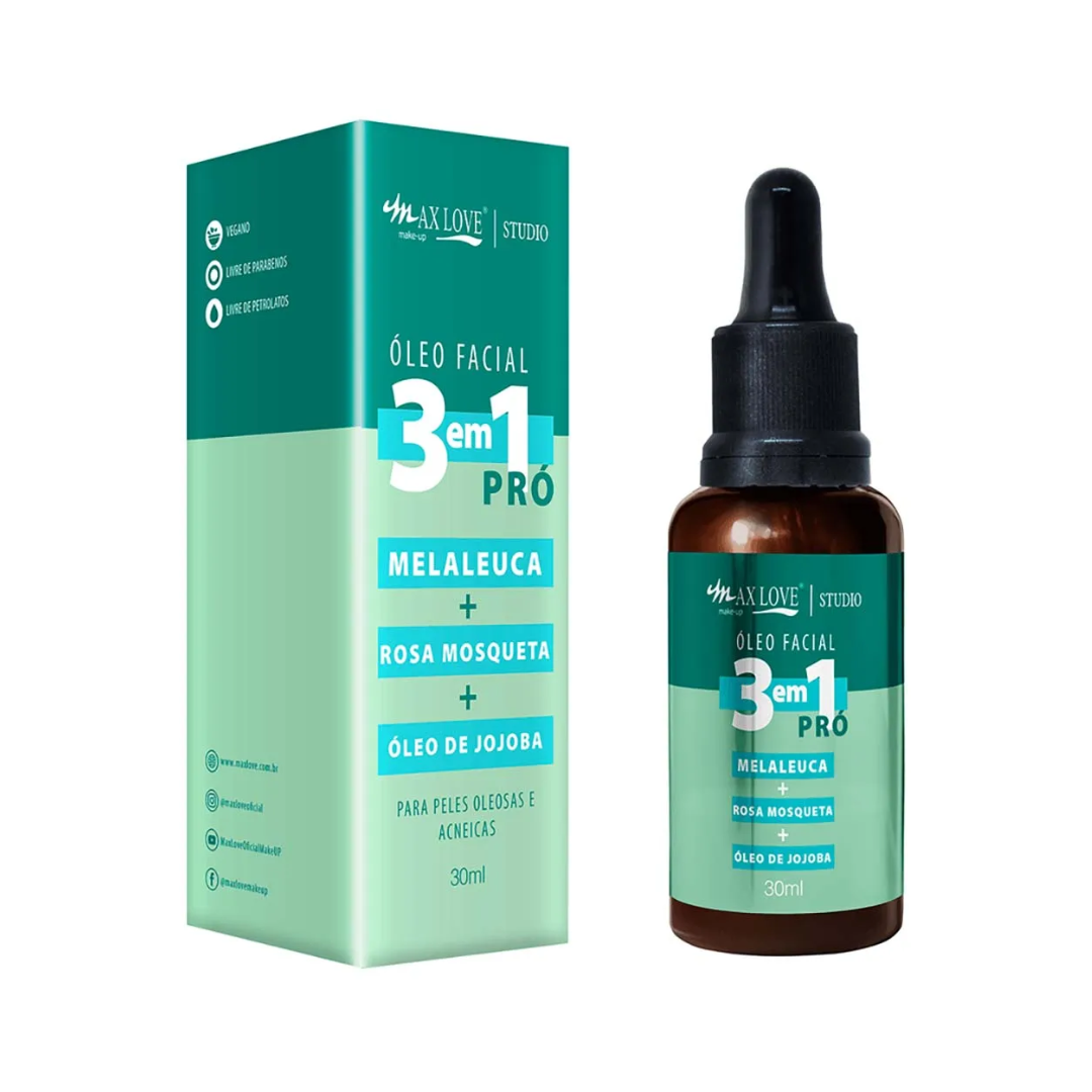 Max Love 3 Em 1 Pro Oleo Facial 30ml | Ichiban Perfumes & Cosmetics